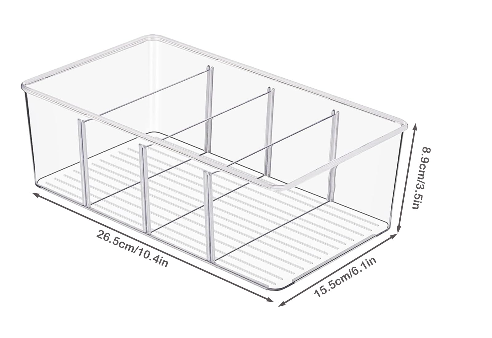 4 Snack Organizer,Pantry Organization and Storage Bins,Kitchen Fridge Cabinet Organizers,Refrigerator Soda Can Organizadores de Cocina,Home Food Plastic Containers,Clear Container,Acrylic Organizing