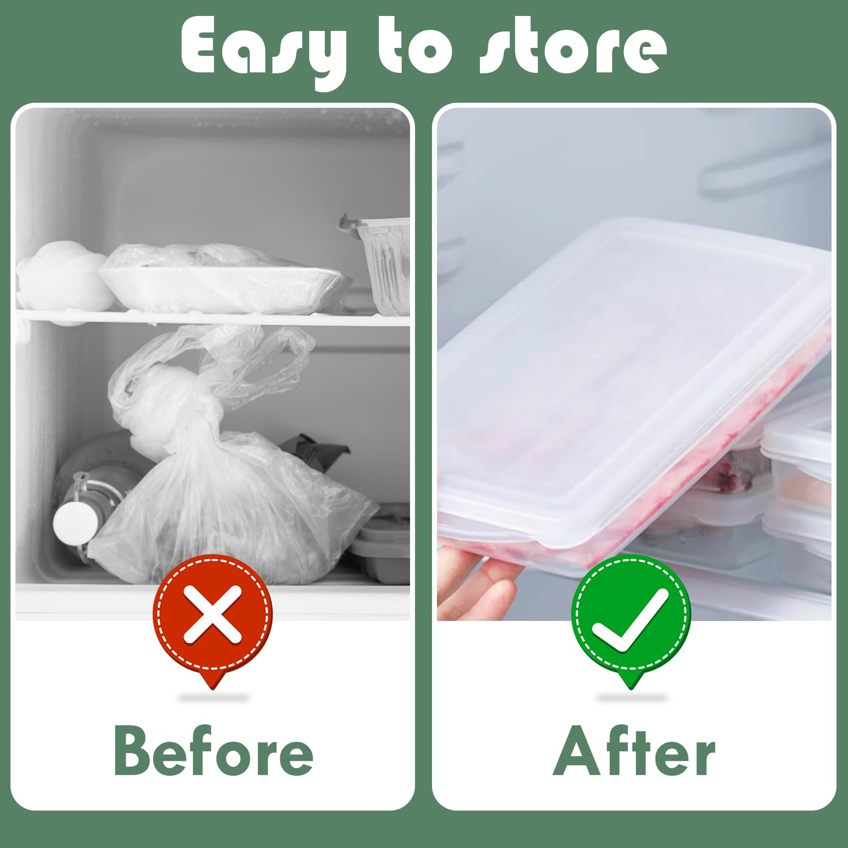 6 Pack Bacon Keeper, Deli Meat Saver for Refrigerator, Container with Airtight Lid, Cold Cuts Cheese Bacon Storage Container for Refrigerator, Lunch Meat Container, 3pcs Serving Tongs