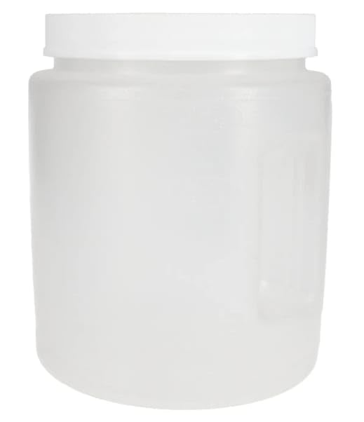 Generic DADE 2 Sets Large Plastic Food Storage Container 2Qt() Twist-On Lids, Transparent white