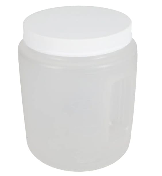 Generic DADE 2 Sets Large Plastic Food Storage Container 2Qt() Twist-On Lids, Transparent white