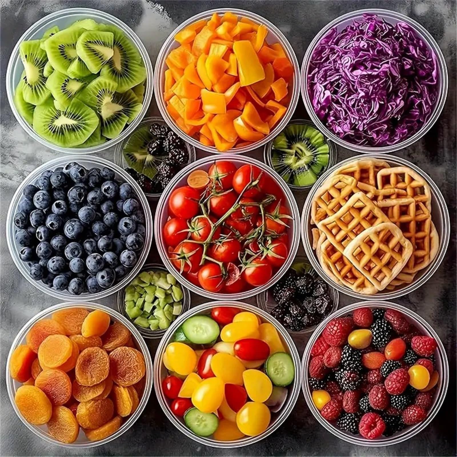 STARANDBEE [20Pack] 24oz, Food Storage Containers with Lids, Plastic Deli Containers, Meal Prep Containers, Microwave and Freezer Safe, Stackable, Leakproof, BPA Free, Clear