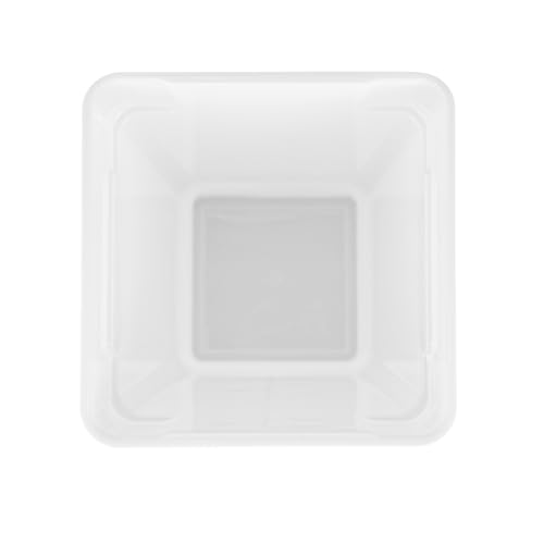 Restaurantware - Met Lux 22 Quart Food Storage Container, 1 White Storage Container - Lids Sold Separately, Blue Volume Markers, Dishwashable Container, Side Handles, For Storing Foods