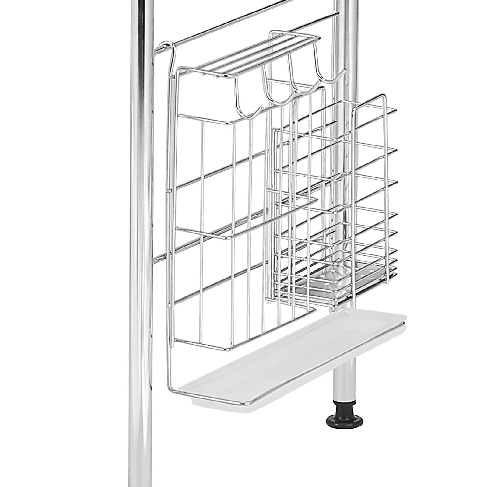 Amazon Basics 26-Inch Over the Sink 2-Tier Dish Drying Rack - Rust-Resistant, Stainless Steel