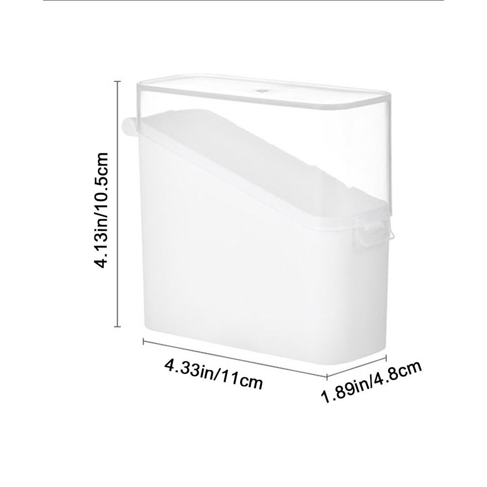 Sliced Cheese Container for Fridge,Cheese Storage Container,Plastic Cheese Slice Holder,Tea Bag Organizer Box,Food Keeping Box Container(transparent)