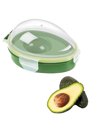 BAOYAO Avocado Saver Holder, Reusable Avocado Storage Food Crisper Storage Box Fruit Fresh Container Avocado Keeper Container to Keep Your Avocados Fresh(COLOR:green)