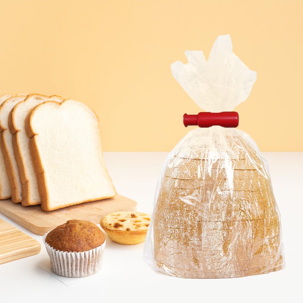 Bag Clips, Snack Bread Sealing Clip, Squeeze and Lock Bread Bag Clips for Food Storage, Plastic Bag Clip, Food Clips for Bags, Bread Clips, Easy to Use Bread Bag Clips (Multi-Color, 6 PCS)