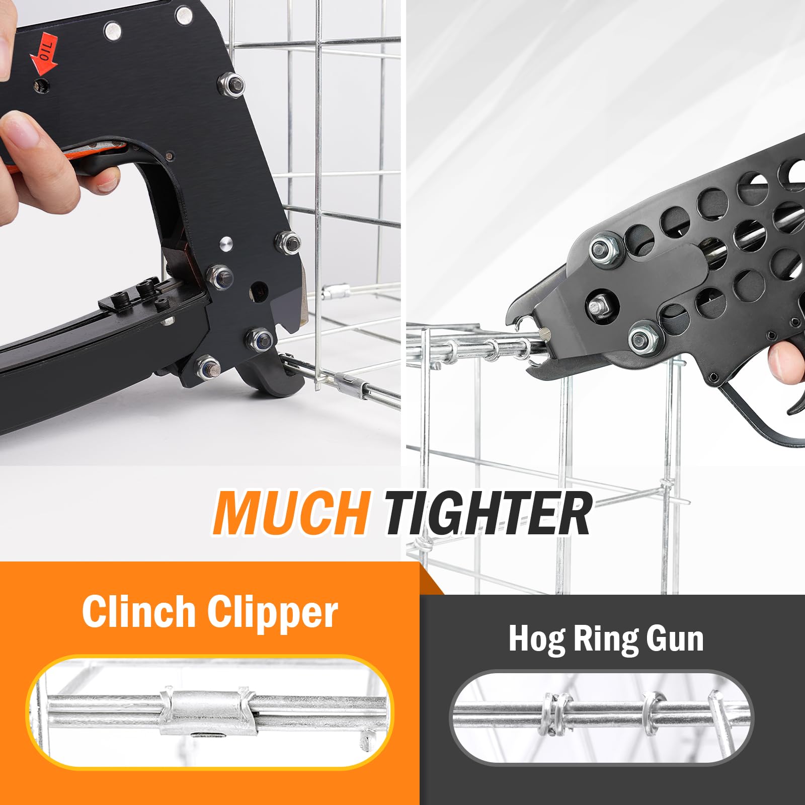 Kamsin M66S Pneumatic Lighter Clinching Clipper Air Power Clinching Gun Hartco Clipper Industrial Clip Tool Vertex Fastening Clipper Gun for Spring Mattress, Car Seat
