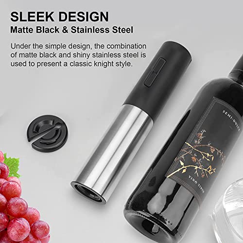 Electric Wine Opener - Automatic Electric Wine Bottle, Rechargeable Corkscrew Opener with Foil Cutter, Wine Bottle Openers, Cordless Wine Opener for Home Kitchen Party Bar Wedding