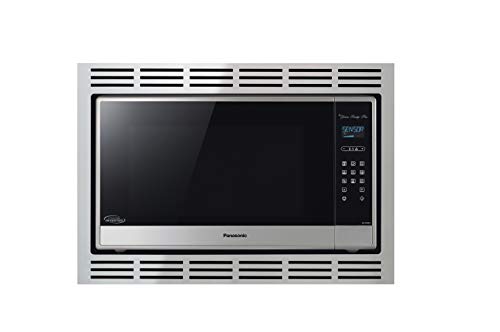 Panasonic 27 TRIM KIT, 27 inch, Silver & Microwave Oven NN-SN966S Stainless Steel Countertop/Built-In with Inverter Technology and Genius Sensor, 2.2 Cubic Foot, 1250W