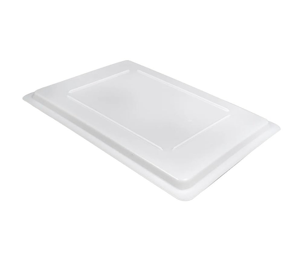 Soro Essentials- 18" x 26" Polypropylene Food Storage Box Container Lid White Color- Fits 5, 8.5, 12.5, 17 and 21.5 Gallon Food Storage Stackable Design for Organization for Bar Restaurant