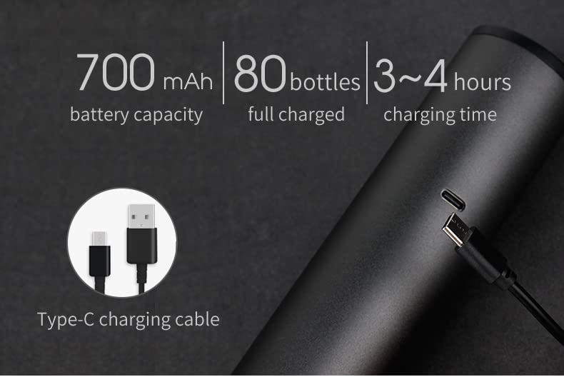 Rechargeable Electric Wine Bottle Opener Automatic Wine Bottle Opener Set with Foil Cutter Wine Aerator Pourer and Wine Vacuum Stopper 4-in-1 Kit