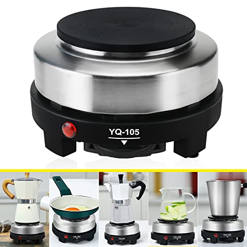 Potlimepan Mini Electric Hot Plate,110V Multi-Function Portable Stove,Hot Burner Cooktop Electric Heater for Home Kitchen Cooking
