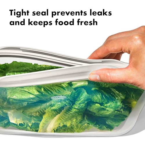 OXO Good Grips Silicone Reusable Bag β Stand-Up Snack (12 oz) β Oat