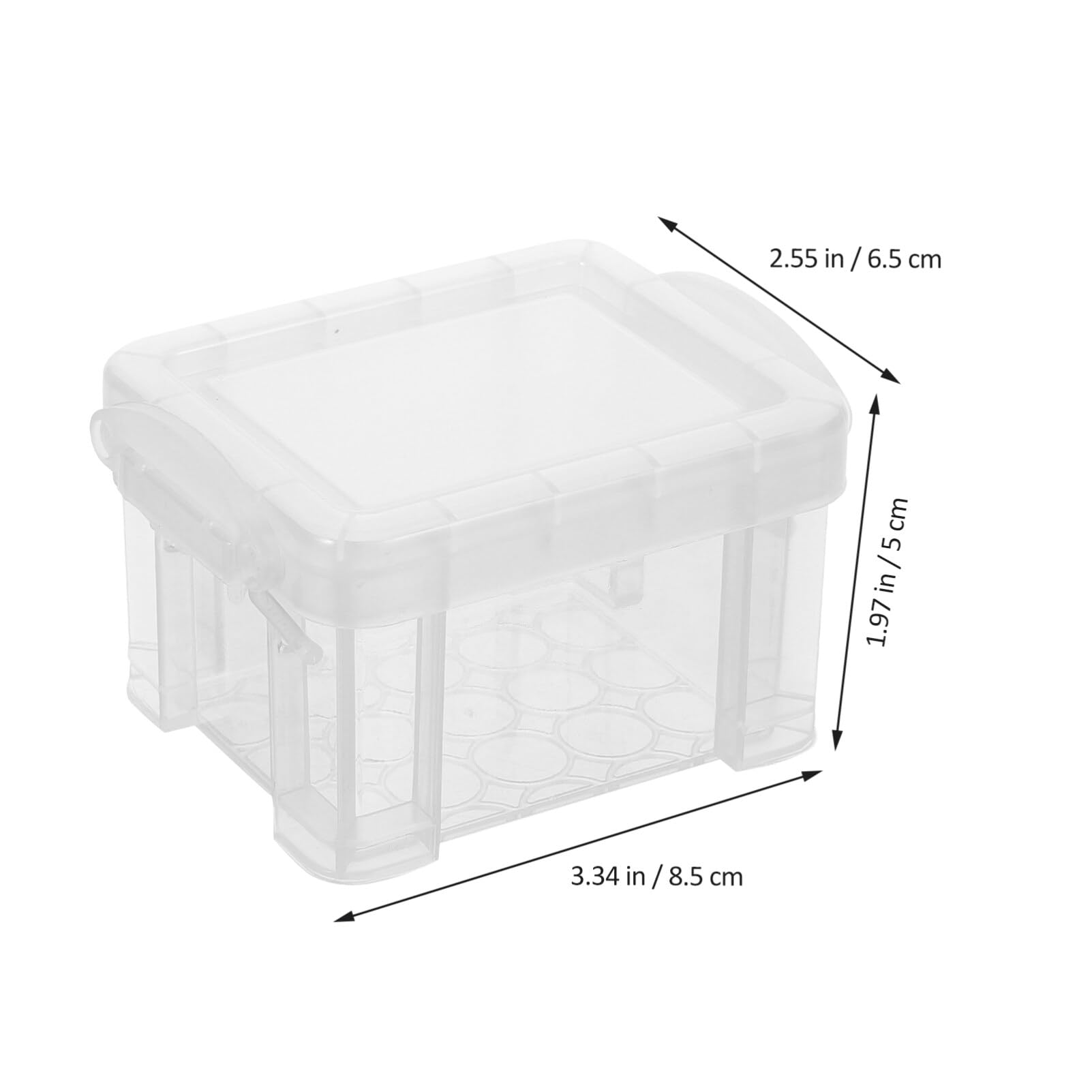 COHEALI Mini Rectangular Storage Containers 10pcs Reusable Small Plastic Storage Box Condiment Containers with Lids for Baby Food Snacks Sauces Candy Small Items Craft Projects