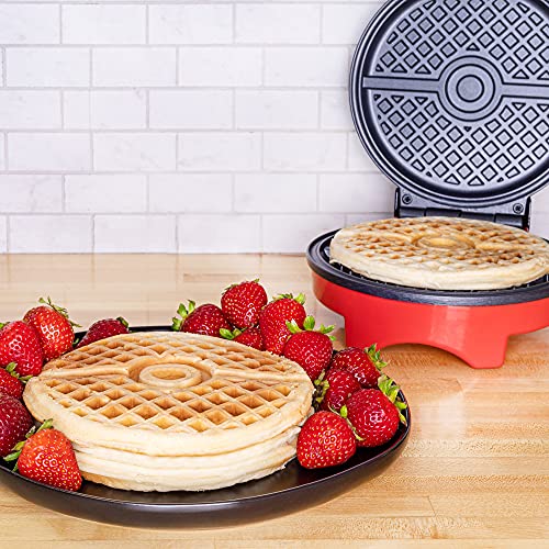Uncanny Brands Pokemon Waffle Maker - Make Bounty Pokeball Waffles - Kitchen Appliance