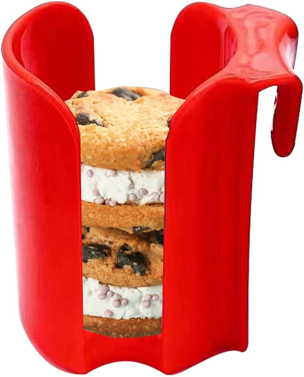 1 Pc Cookie Holder, Creative cookie Container Storage, reusable plaastic cup side Cookie organizer, easy to install 10 cookie rack, Creative Hung Container with Two Secure Side dishwashing for Candies