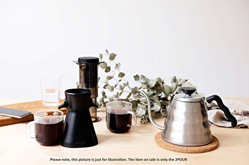 2POUR® The New Dual Press Accessory Compatible With The Aeropress® Coffee Maker, Delter Coffee Press or Pourover.