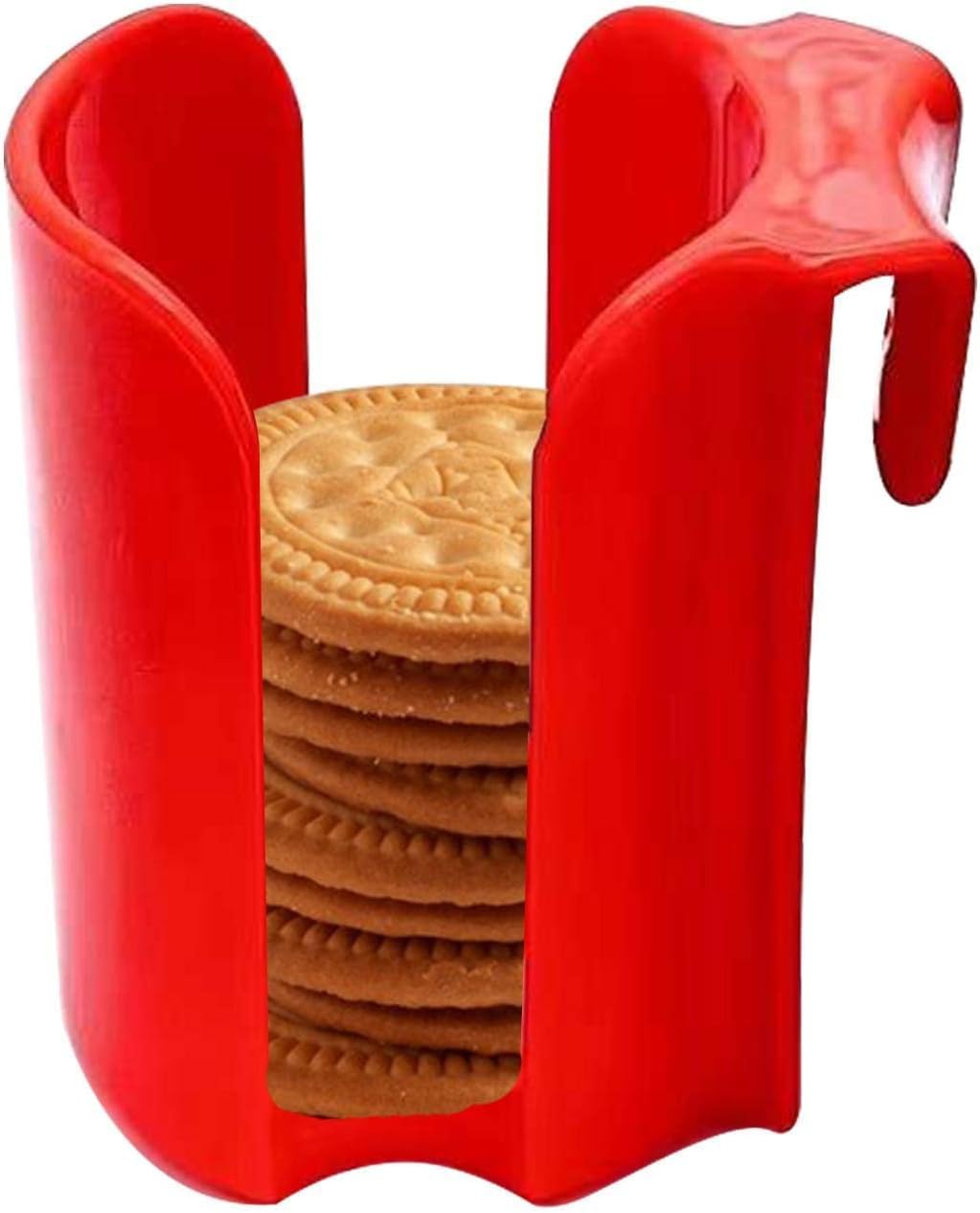 1 Pc Cookie Holder, Creative cookie Container Storage, reusable plaastic cup side Cookie organizer, easy to install 10 cookie rack, Creative Hung Container with Two Secure Side dishwashing for Candies