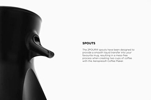 2POUR® The New Dual Press Accessory Compatible With The Aeropress® Coffee Maker, Delter Coffee Press or Pourover.