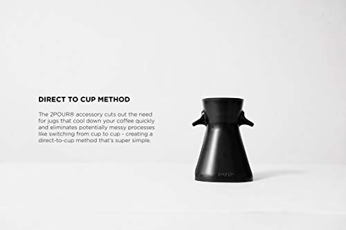2POUR® The New Dual Press Accessory Compatible With The Aeropress® Coffee Maker, Delter Coffee Press or Pourover.