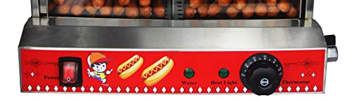 ANFIRE Hot Dog Steamer with Bun Warmer Machine Commercial Hot Dog Hut