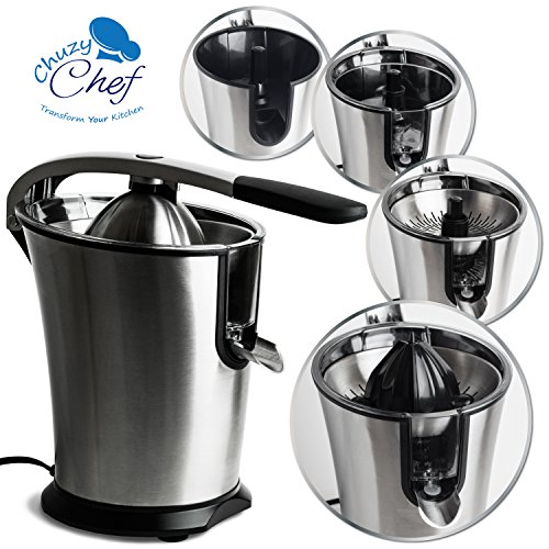 Electric Citrus Juicer Fruit Machines - Stainless Steal Electric Citrus Jucers Machine Fruit Squeezer Orange Lemon Lime Electric Citrus Juicers Extractor With Anti - Drip Citrus Press 300 Watt Motor