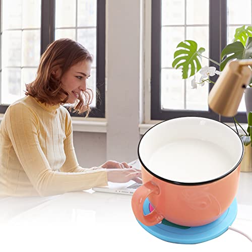 Coffee Mug Warmer Candle Warmer Plate - 3-Setting Cute Animals Design Mug Warmer for Desk, Temperature up to 149℉ for Office Home Desk Use