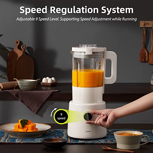 joyami Professional Compact Smoothie Food Processing Blender 1000W Smart Electric Hot & Cold Drinks with Self-cleaning 54 Oz for Crushing Ice, Soy Milk, Fresh Juice
