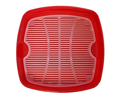 Vented Microwave Steamer Cooks Vegetables Fish Meats Poultry Rice BPA Free