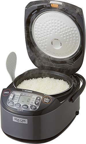 Zojirushi NL-GAC10 BM Umami Micom Rice Cooker & Warmer, 5.5-Cup, Metallic Black, Made in Japan