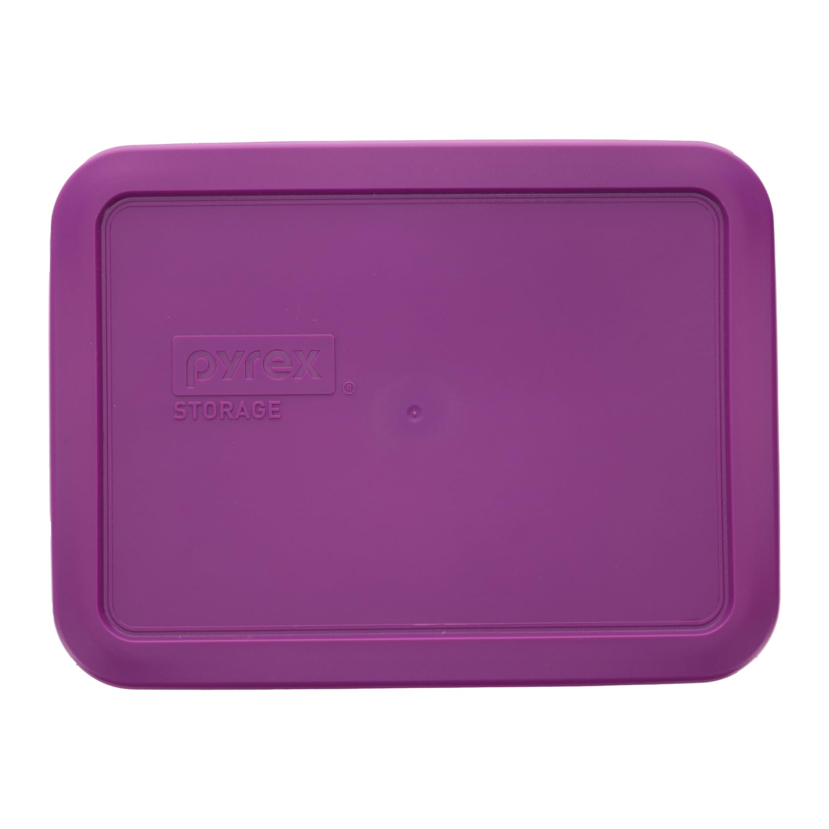 Pyrex 7210 3-Cup Glass Dish with 7210-PC 3-Cup Thistle Purple Lid Made in the USA - 6-Pack