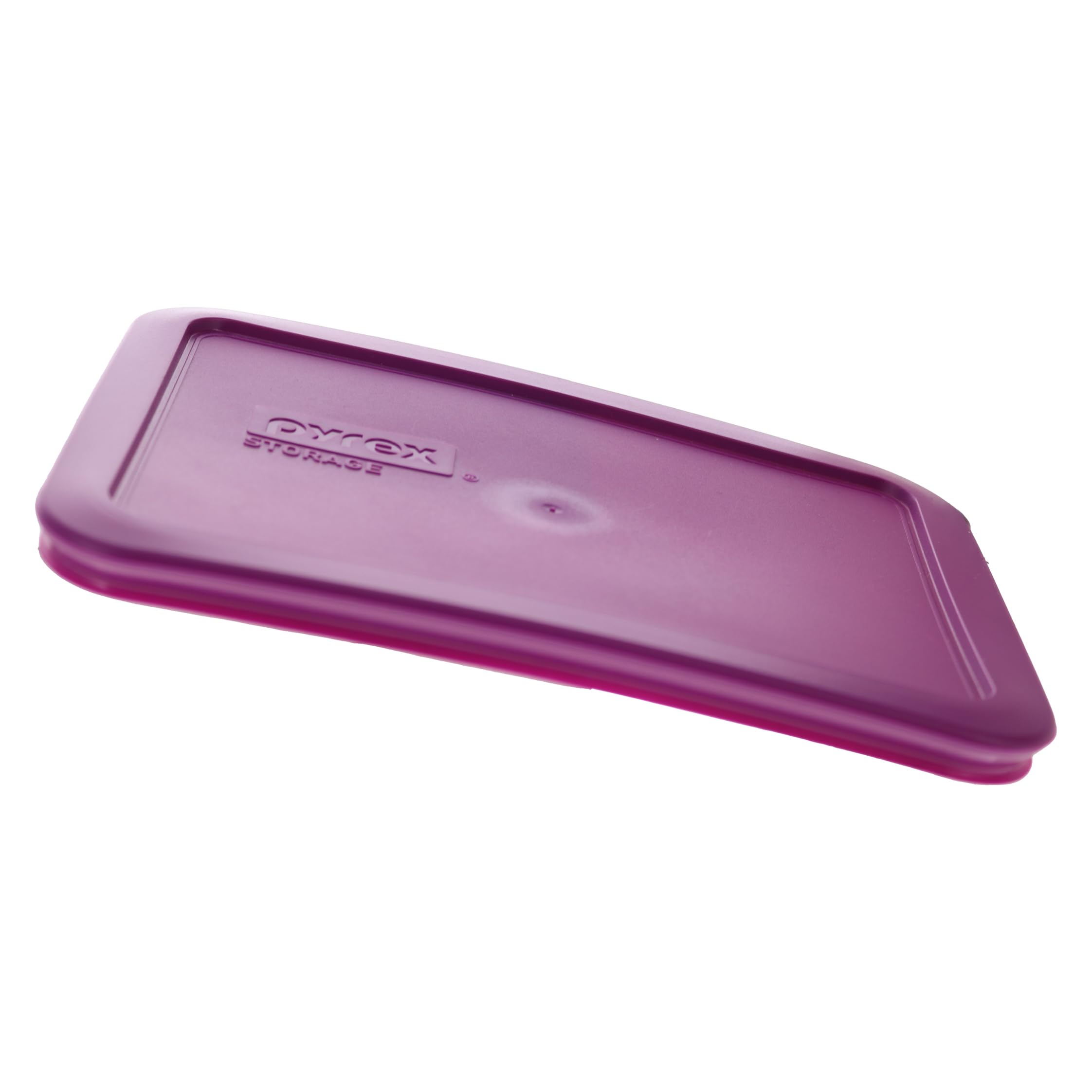 Pyrex 7210 3-Cup Glass Dish with 7210-PC 3-Cup Thistle Purple Lid Made in the USA - 6-Pack
