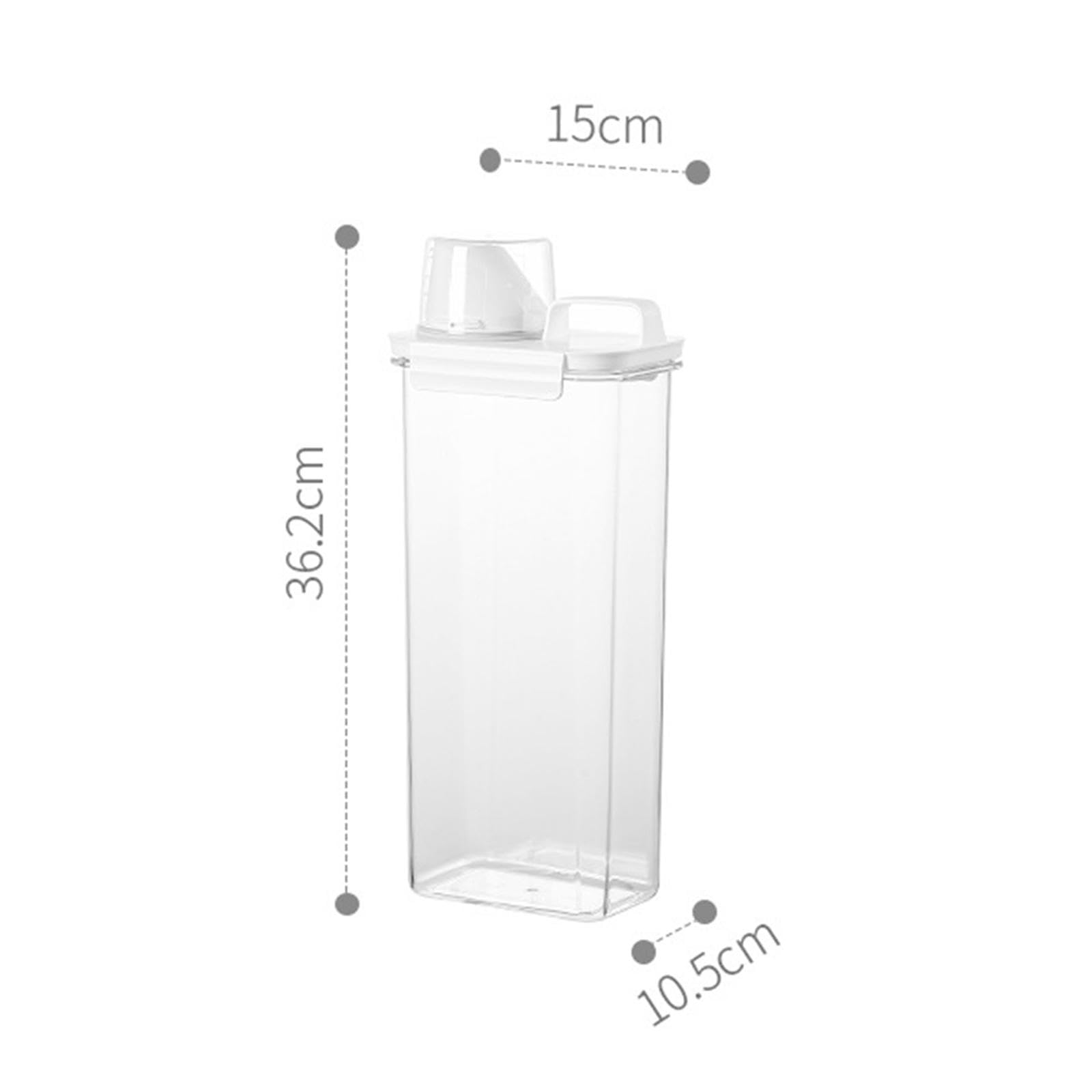 Bothyi Rice Storage Container, Flour Container Cereal Dispenser with Measuring Cup, Airtight Dry Food Container Bin