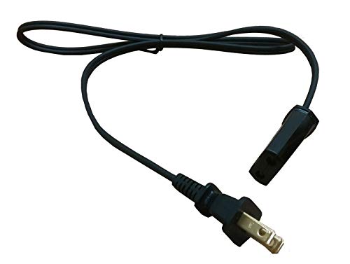 HASMX Percolator Power Cord for Hamilton Beach Percolator Coffee Pot Urn Model 40514 40614 40622, Presto 2822 02822 02811 0281102 Percolator, 2pin Cord Black 3ft Length (1-Pack)