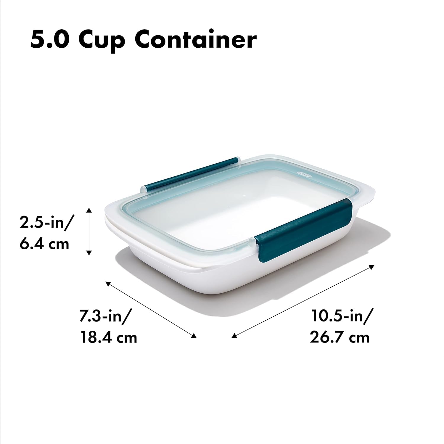 OXO Prep & Go 5-Cup Meal Container Leakproof Food Storage, 4 Pack