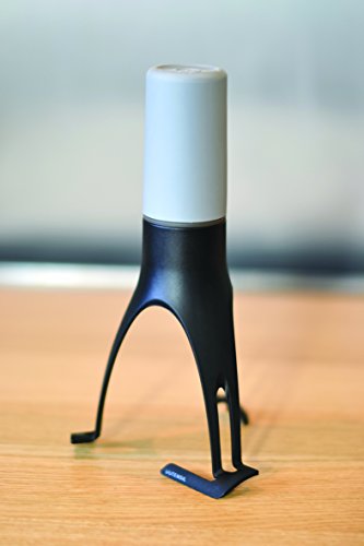 Uutensil StirrTime, Automatic Pan Stirrer with Timer, Light Gray & Gray