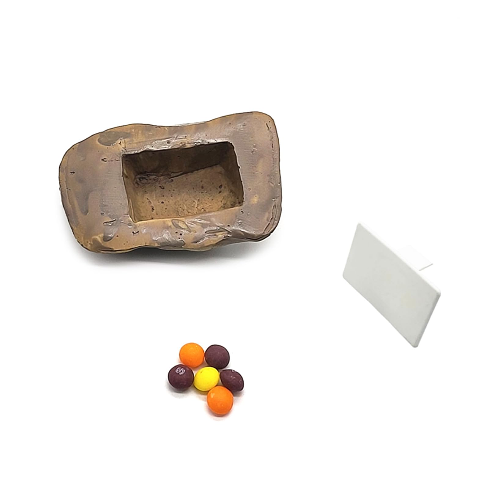 KODASW Outdoor Key Hider Key Holder Faux Rock Key Cash Hide Realistic Rock Design Weatherproof and Rust Resistant Resin