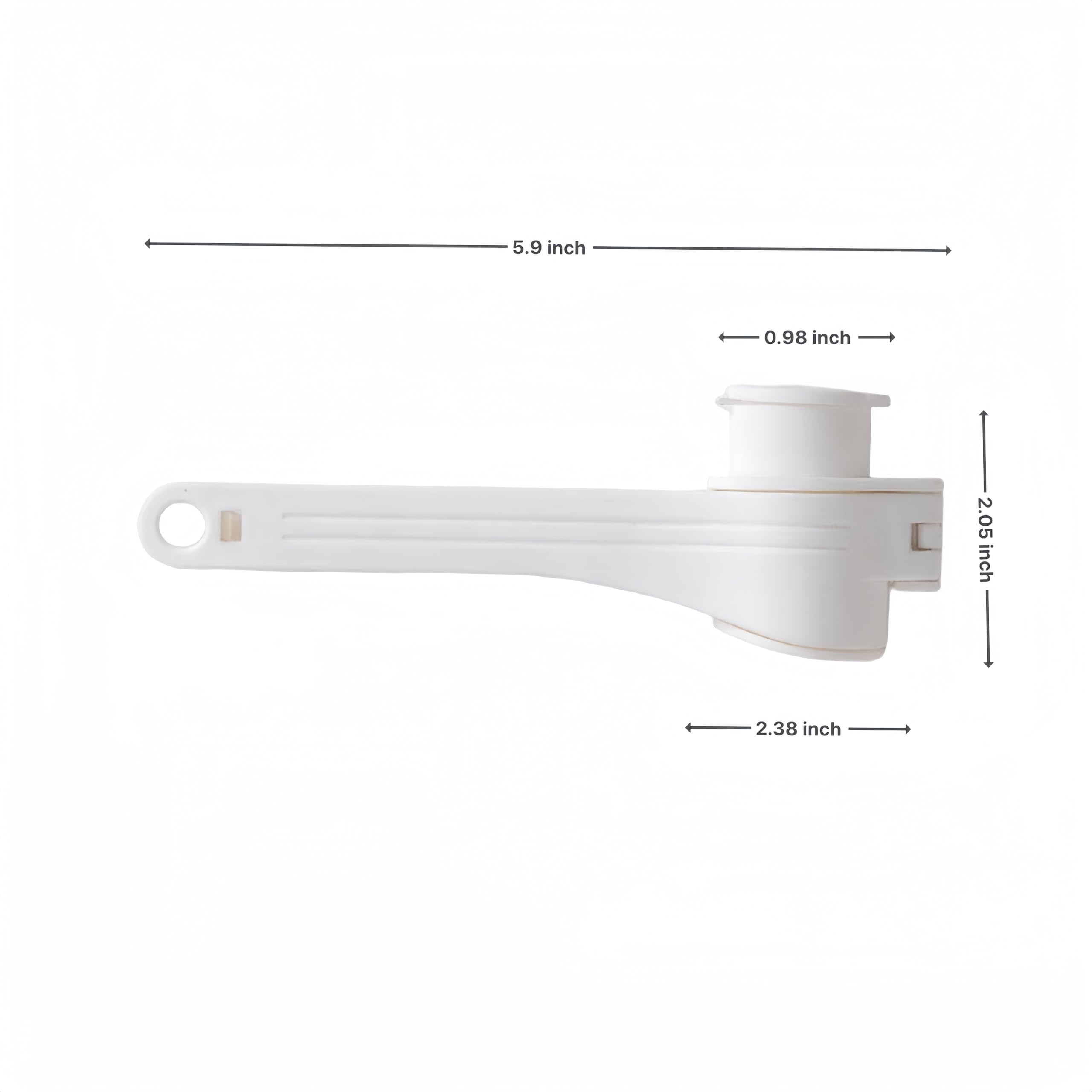 Food Storage Sealing Clips with Pour Spouts, Bag Clips for Food, Kitchen Chip Bag Clips, Plastic Cap Sealer Clips, Great for Kitchen Food Storagec,1pcs While (S_While)