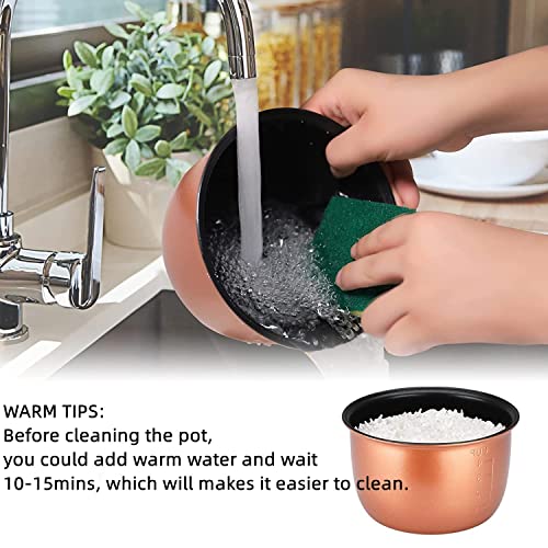 CMCNCBC Mini Rice Cooker, Electric Lunch Box, Travel Rice Cooker Small, Portable Rice Cooker, Removable Non-stick Pot, Keep Warm Function, Suitable For 1-2 People - For Cooking Soup, Rice, Stews, Grains & Oatmeal