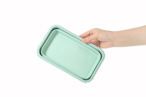 Josoft Collapsible Bowls with Lids 41oz Food-grade Silicone Bowl Free BPA,Folding Mixing Bowls Camping kitchen Essentials,Large and Smalls Nested to Save Space