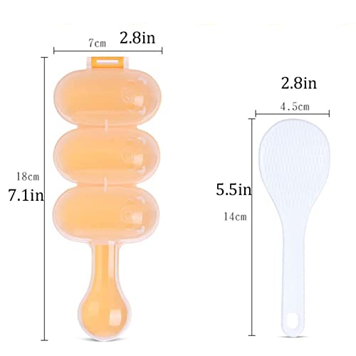 MXY Rice Ball Mould Shaker Sushi Roll Maker Kitchen Tools for Shake DIY Lunch with a Mini Rice Paddle (L-819)