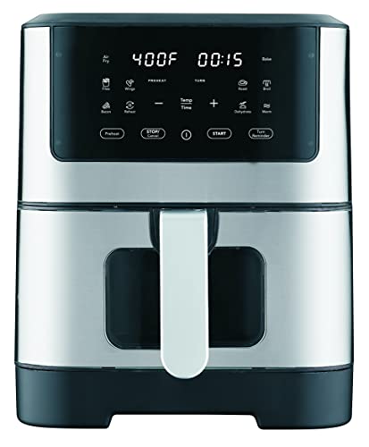 Frigidaire EAF601-BLACK 6L Easy-to-Use Digital Air Fryer, 8.2qt, Black