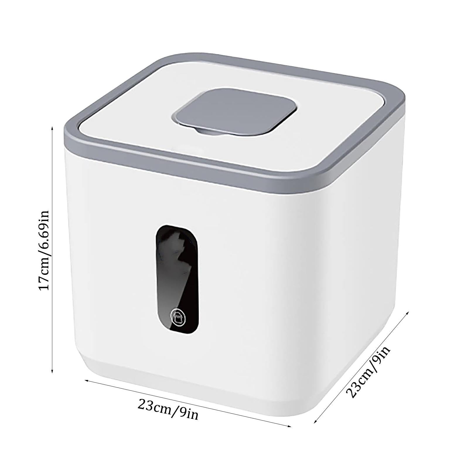 MCGOS Rice Dispenser, Rice Airtight Storage Container, 25 Lbs Rice Container, Cereal Dry Food Flour Bin, Food Dispenser with Measuring Cup, Kitchen and Pantry Organization Bin for Sugar, Pasta