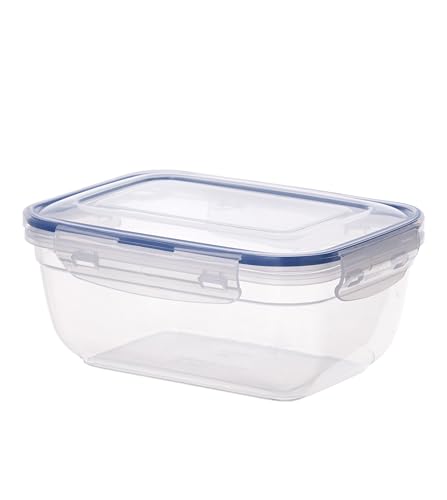 Large Plastic Food Storage Container with airtight Lid for Pantry, Fridge- 20 Cup, 160 Oz- BPA Free, Leakproof Sealed Container- Microwave, Dishwasher and Freezer Safe (5 Quart)