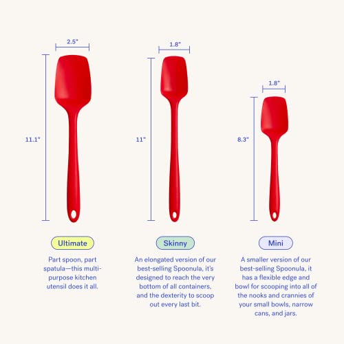GIR: Get It Right GIRSUS207TEA Gir Skinny Spoonula Silicone, 11 Inches, Teal