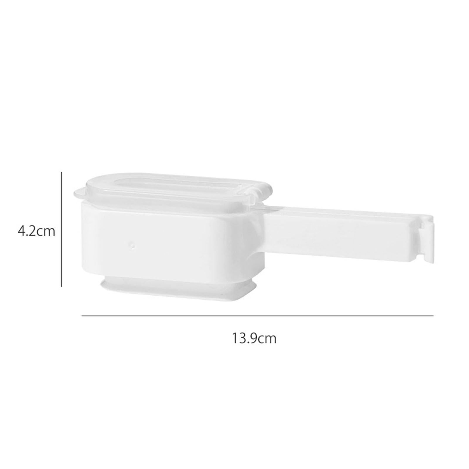 2pcs Pouring Clips Food Sealing Chip Bag Clip with Lid, Food Storage Clips with Pour Spout for Flour Coffee Cereal Whipping Cream Sealing Package(Large)