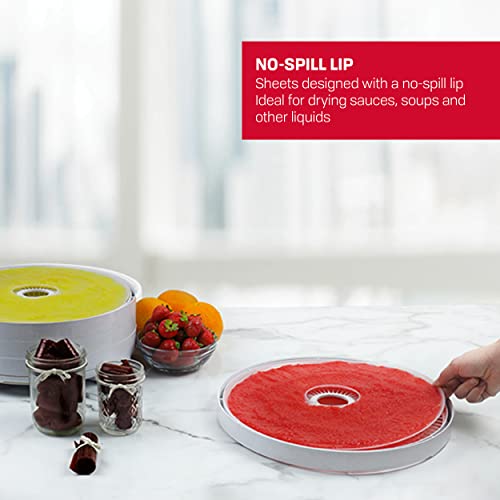 Nesco SLD-2-6 American Harvest 13.75" Fruit Roll Sheet for NESCO Food Dehydrators, 2 Count, White