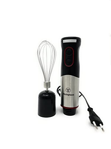 Westinghouse 220 Volt Hand Blender 1000W - 3 in 1 Hand blender includes blending shaft, 500 ml chopper bowl, 700 ml beaker and whisk-220V 240V (Not For Use In USA)