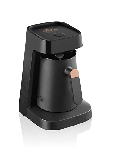 Arzum Okka Jet Automatic Turkish Coffee Maker, Black/Copper (OK0017-UL)
