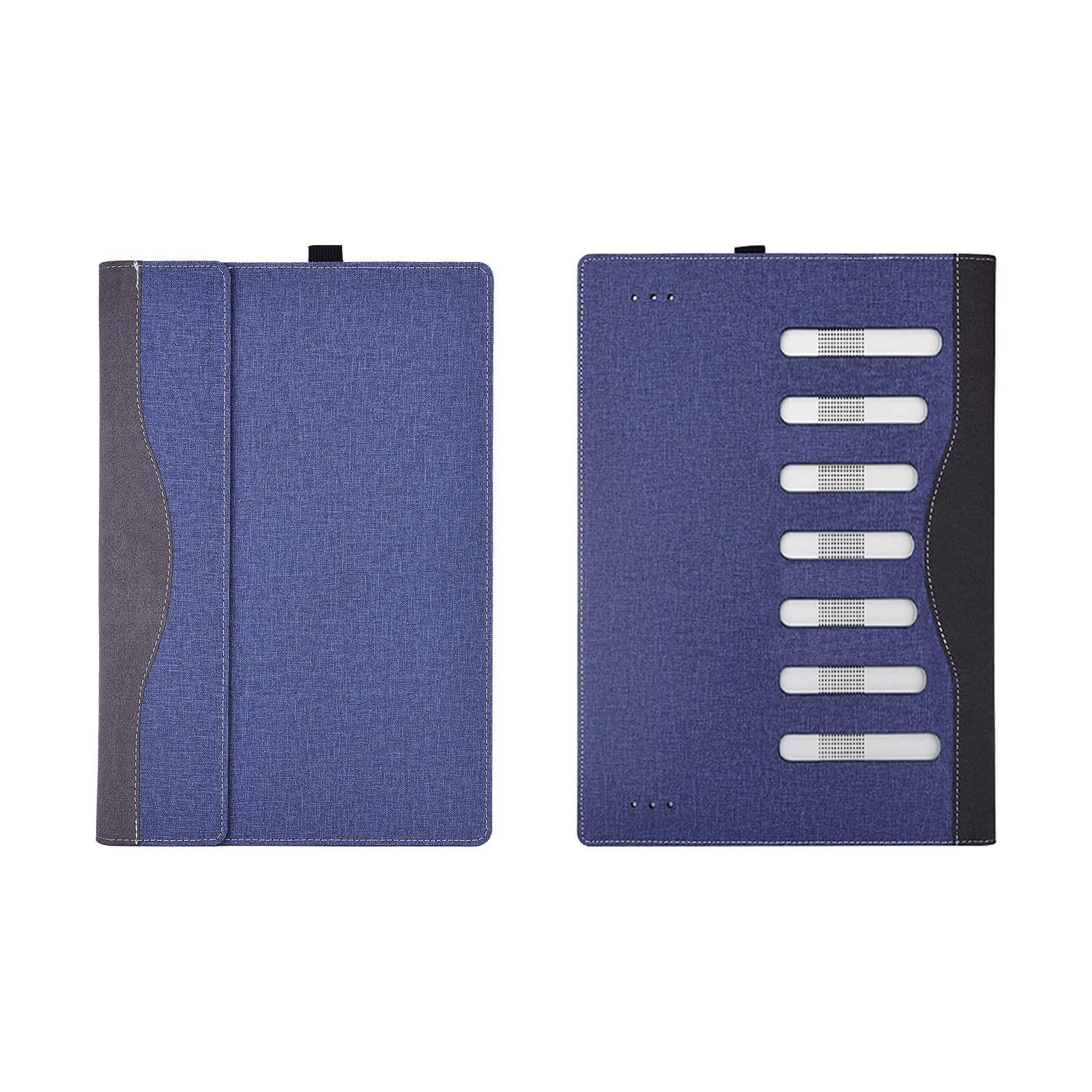 RUNMEIJIA Laptop Case Cover for Hp Spectre X360 16" 16-f / 16t-f 2023 2022 [Do Check Model] Notebook Sleeve Computer Bag Protective PU Leather Shell (Blue)